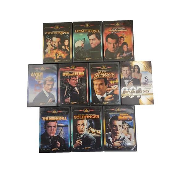 Media | James Bond 07 Dvd Collection Lot Of 10 Morre Connery Brosnan Dalton | Poshmark